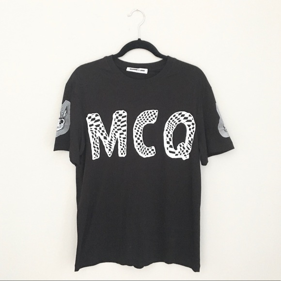 McQ by Alexander McQueen | Tops | New Mcq Alexander Mcqueen Check Logo ...